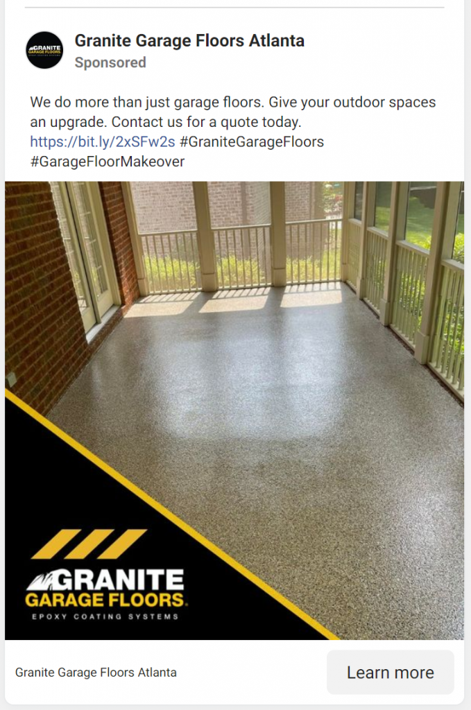 The Best Garage Flooring & Storage Facebook / Instagram Ads - garagerev.com