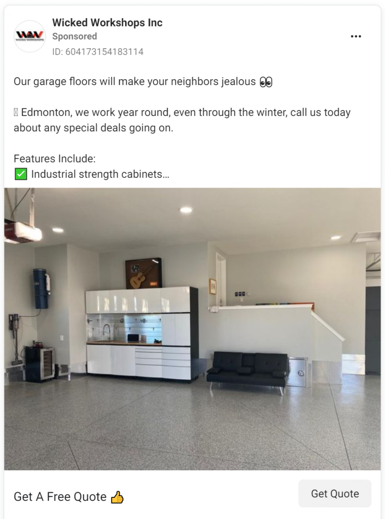 The Best Garage Flooring & Storage Facebook / Instagram Ads - garagerev.com